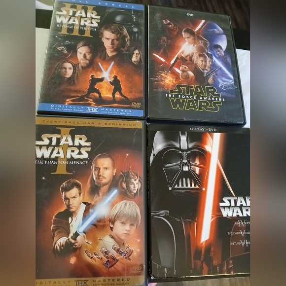 Star Wars | Media | Star Wars Dvd Collection Blue Black Gold Covers ...